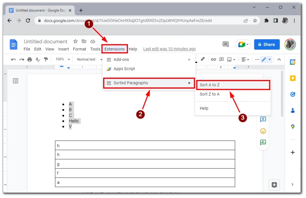 Cómo ordenar alfabéticamente en Google Docs | es.tab-tv.com